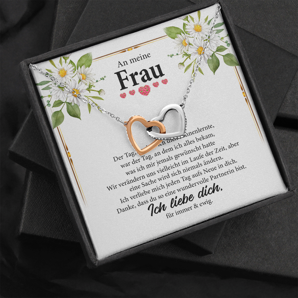 "An meine Frau" Halskette - Gänseblümchen – Divesart